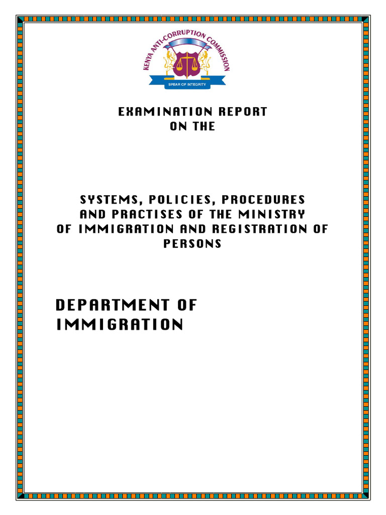 Immigration Report | PDF | Travel Visa | Passport