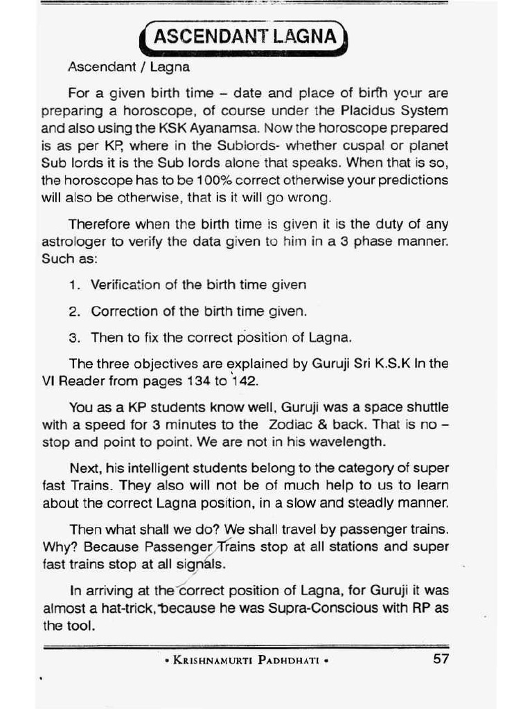 Ascendant Lagna e | PDF