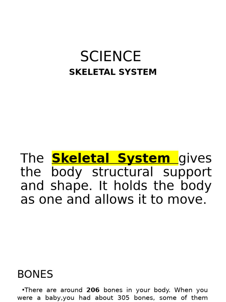 Overview of Skeletal and Muscular Systems | PDF