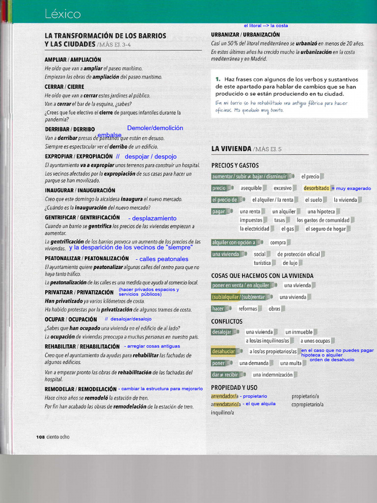 aulaC1_U6_vocabulario_gramatica | PDF | Derecho y economía | Propiedad