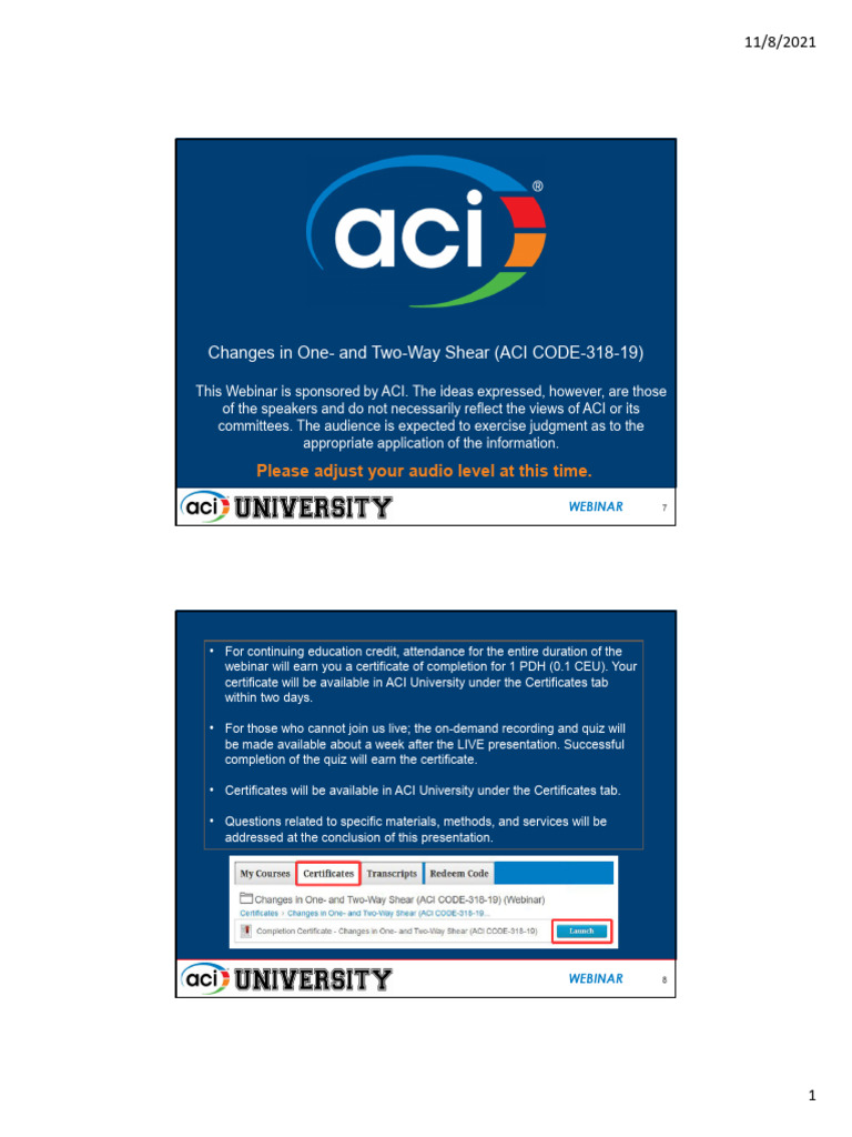 ACI 318-19: One- and Two-Way Shear Changes | PDF | Beam (Structure ...