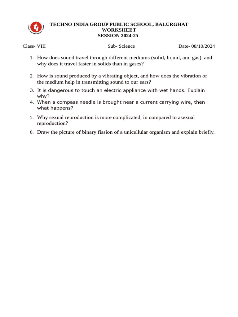 08 10 24 Science Holiday Assignment Class 8 | PDF | Computers