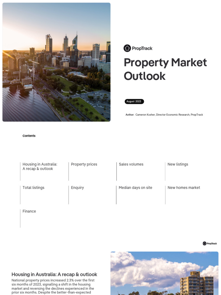 PropTrack Property Market Outlook Report August 2023 | PDF | Interest ...