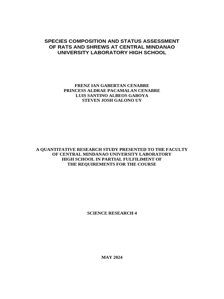 Draft 27 | PDF | Biodiversity | Rodent