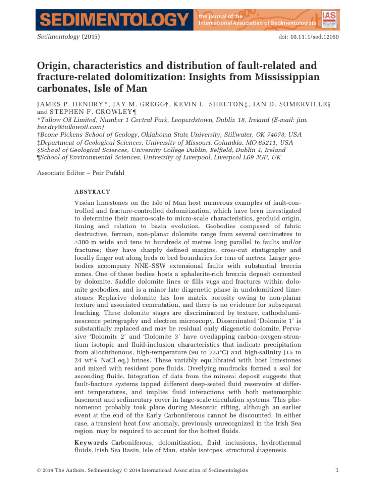 Origin Characteristics and Distribution | PDF | Limestone | Clastic Rock