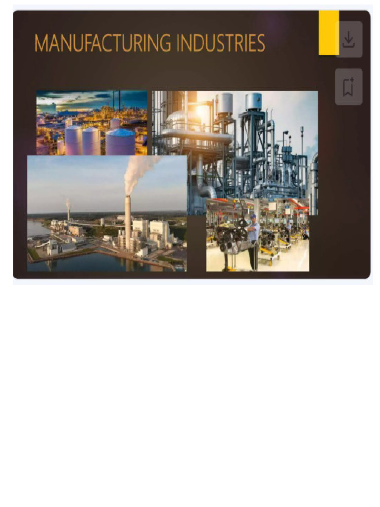 Manufacturing Industry | PDF