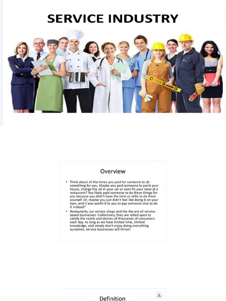 Service Industry | PDF