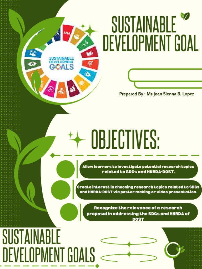 Sustainable-Development-Goals-SDGs | PDF