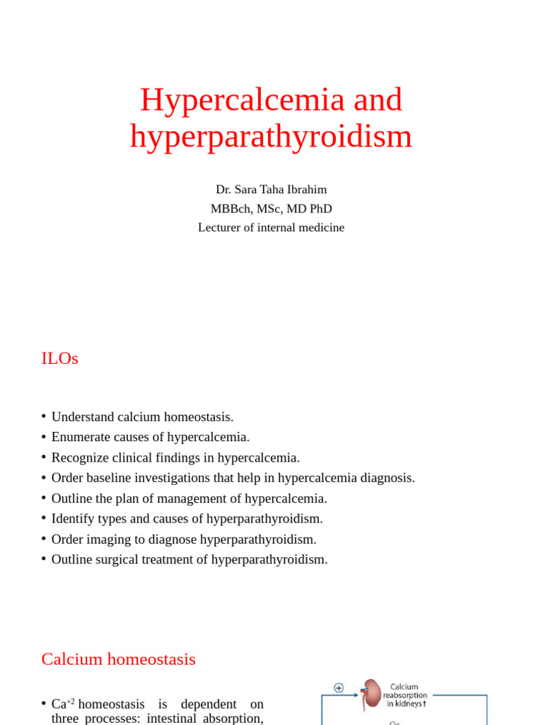Hypercalcemia and Hyperparathyroidism | PDF | Diseases And Disorders ...