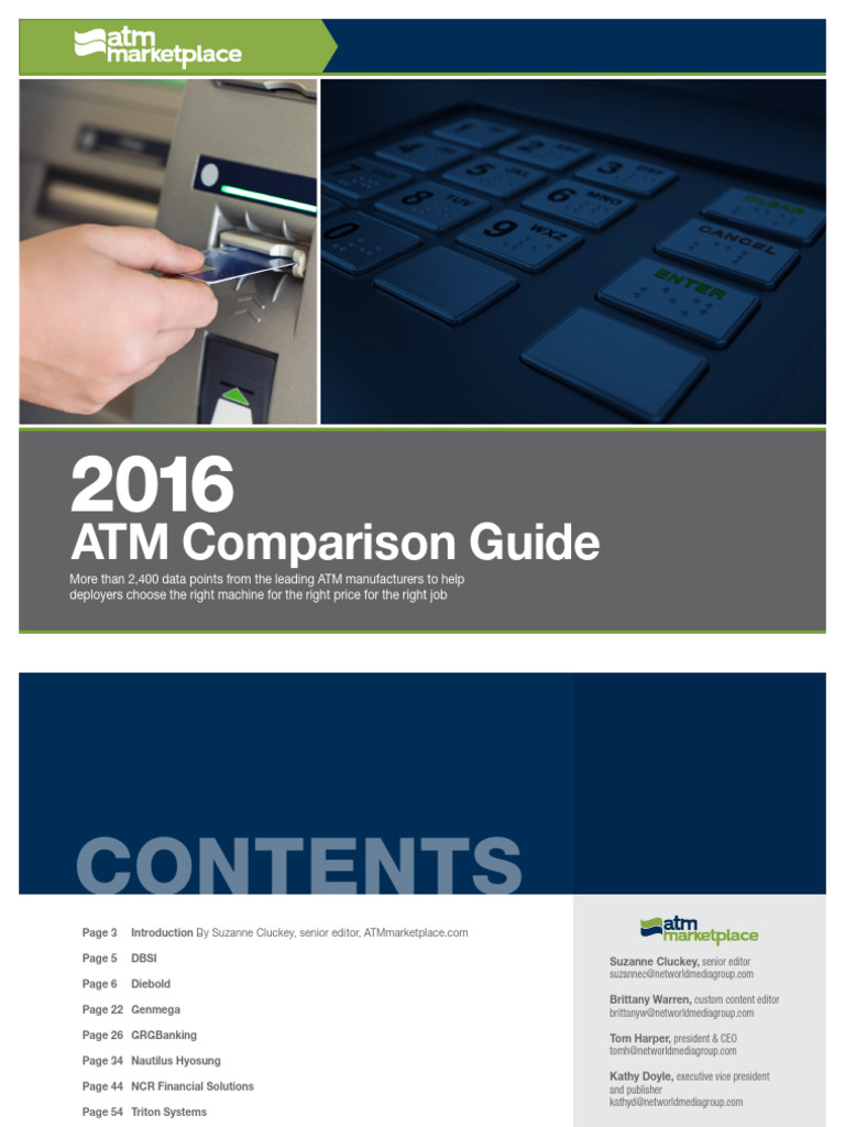 ATM - ComparisonGuide 2016 FINAL | PDF | Automated Teller Machine ...