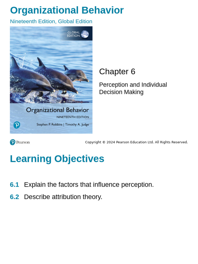 CH - 6 PP Expanded OB | PDF | Perception | Performance Appraisal