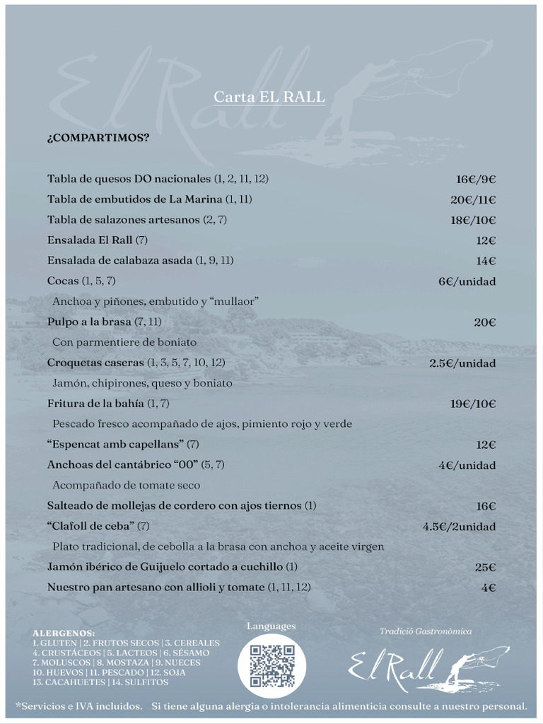 Carta Comida Esp | PDF