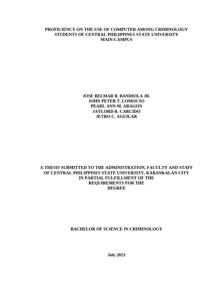 SAMPLE FORMAT CHAPTER I INTRODUCTION Background of The Study Framework SOP Hypothesis | PDF ...