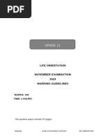 Life Orientation Exam Answer Guide | PDF | Learning Styles | Learning