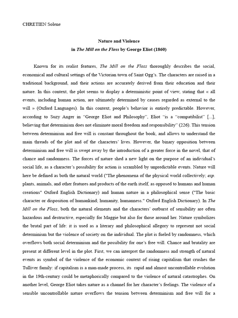 Essay TMF copie | PDF | The Mill On The Floss | Free Will
