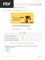 Percentage - Aptitude Questions and Answers | PDF