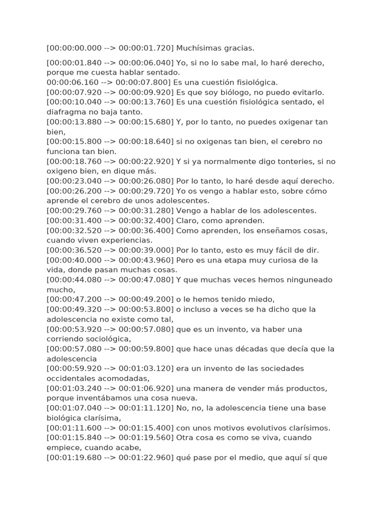 TRANSCRIPCIÓ DAVID BUENO CASTELLÀ | PDF | Estrés (biología) | Mente