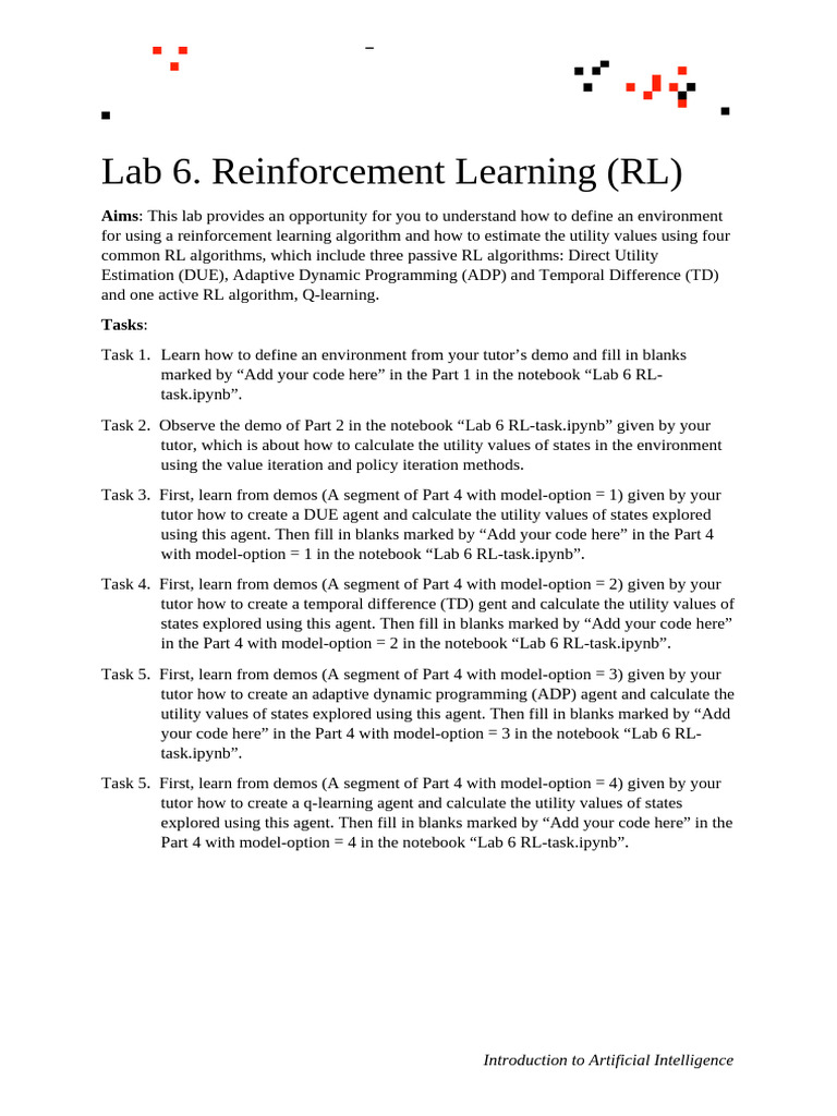 Lab 6 Specification | PDF | Computers