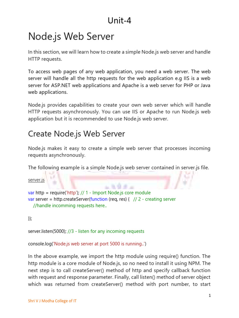 Unit-4 | PDF | Web Server | Internet & Web