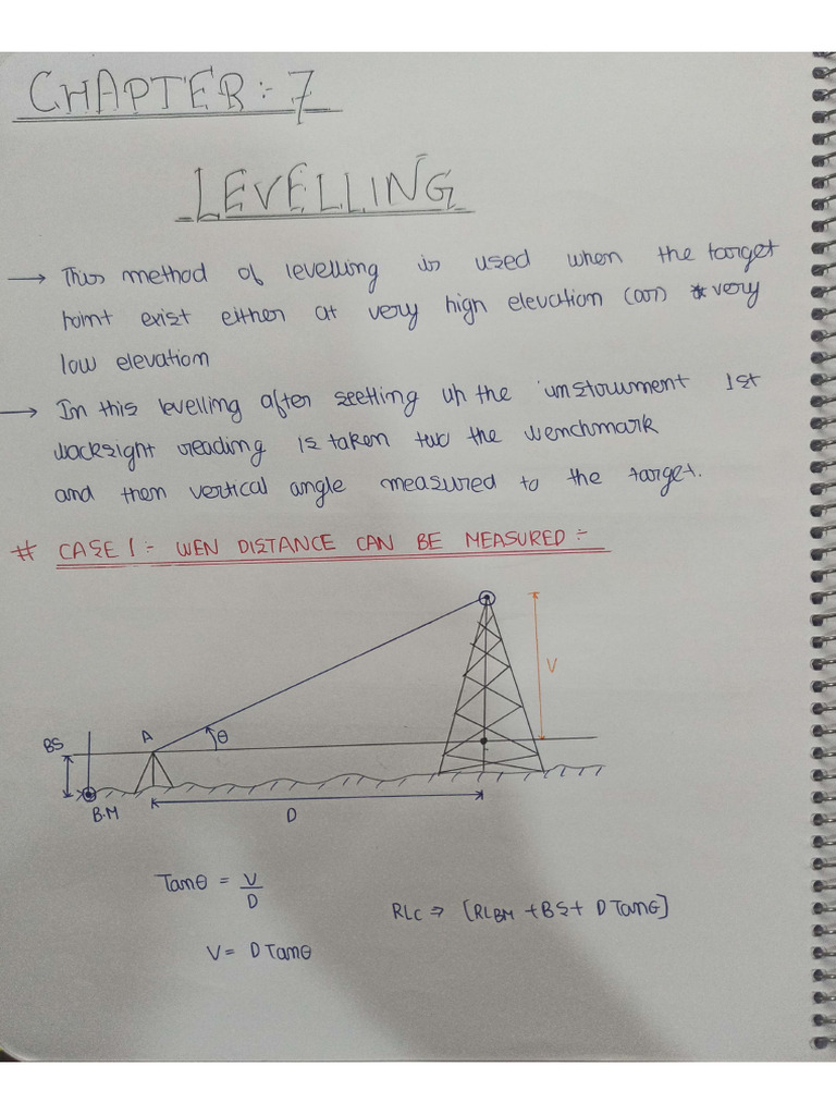 Chapter 7 - LEVELLING | PDF