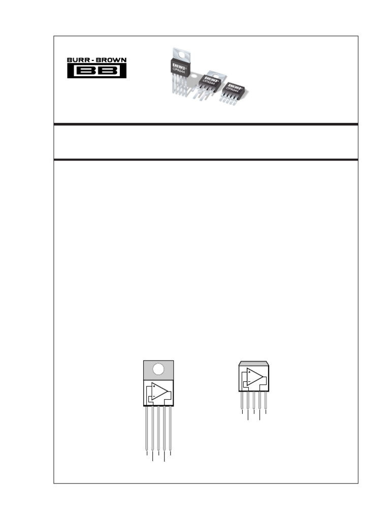 opa544 | PDF | Amplifier | Power Supply