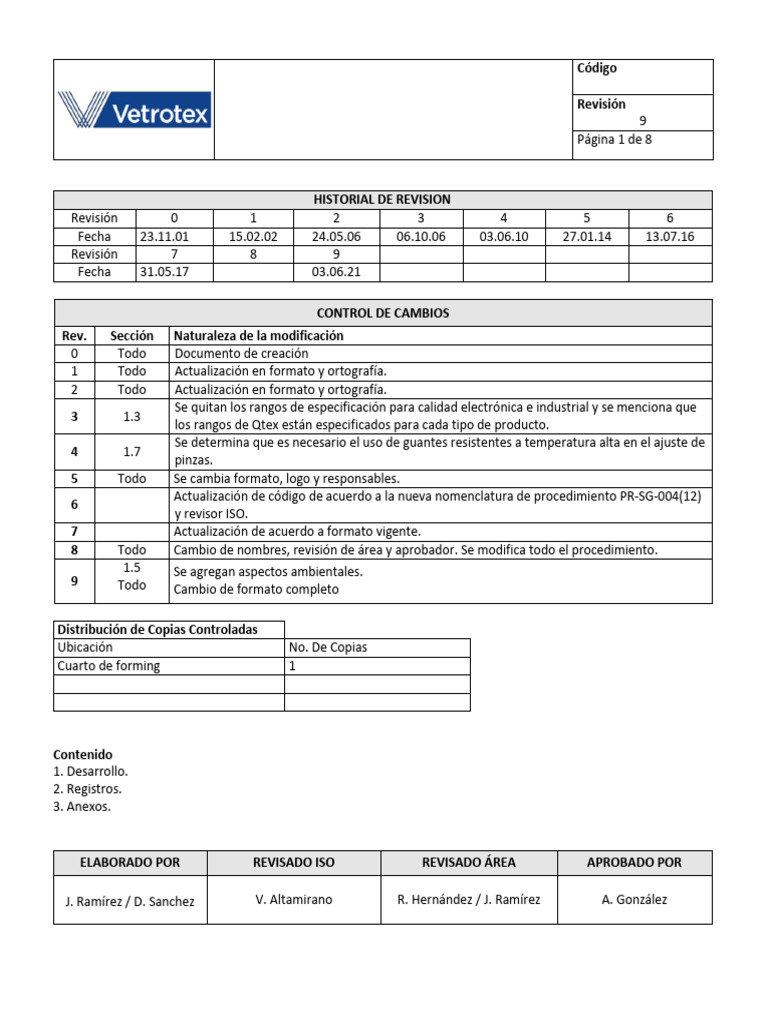 IT-FO-002 AJUSTE DE TEX | PDF