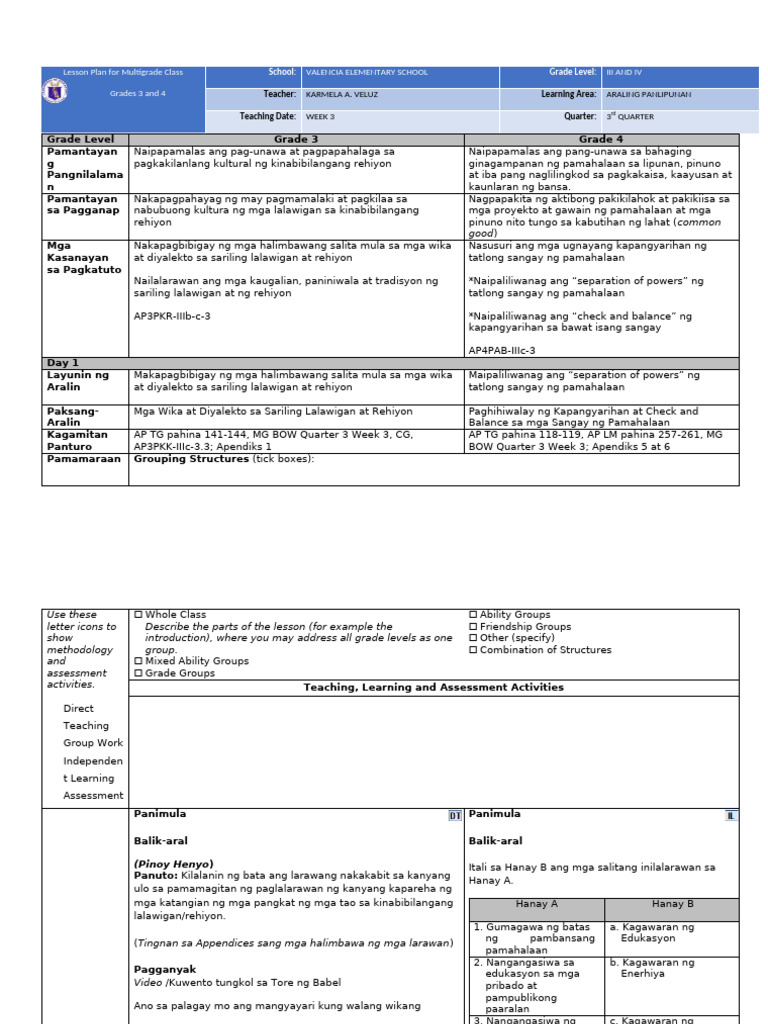 Ap34 q3 w3 Roniloberondo | PDF