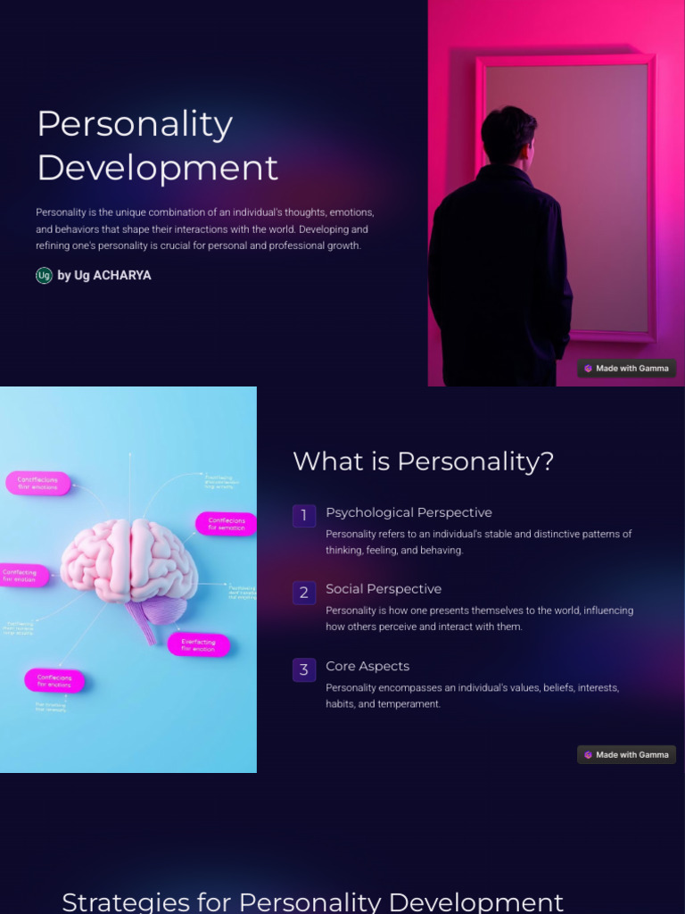 Strategies for Effective Personality Development | PDF | Psychological ...