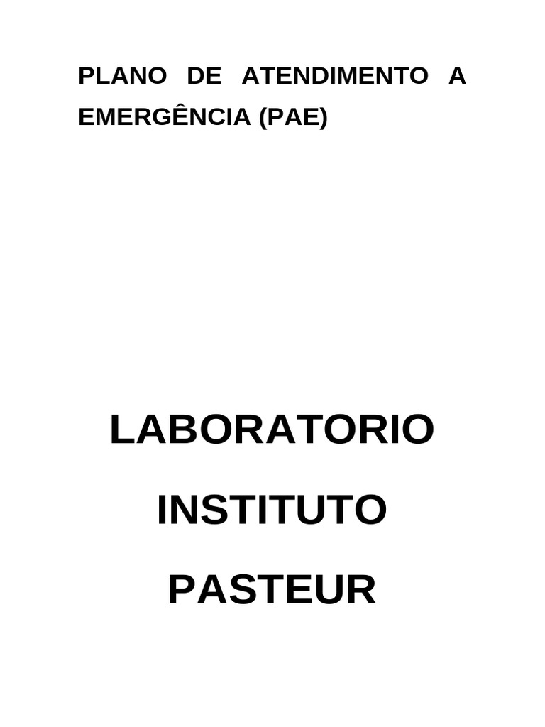 Pae Modelo Para Pi Pdf Incêndios Gestão De Recursos Humanos