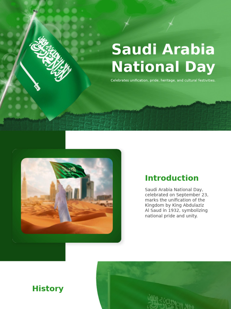 Saudi Arabia National Day Overview | PDF | Saudi Arabia | Arabian Peninsula
