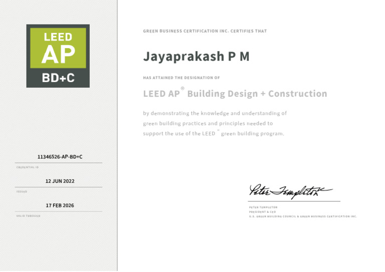 Jayaprakash-Building Design + Construction | PDF