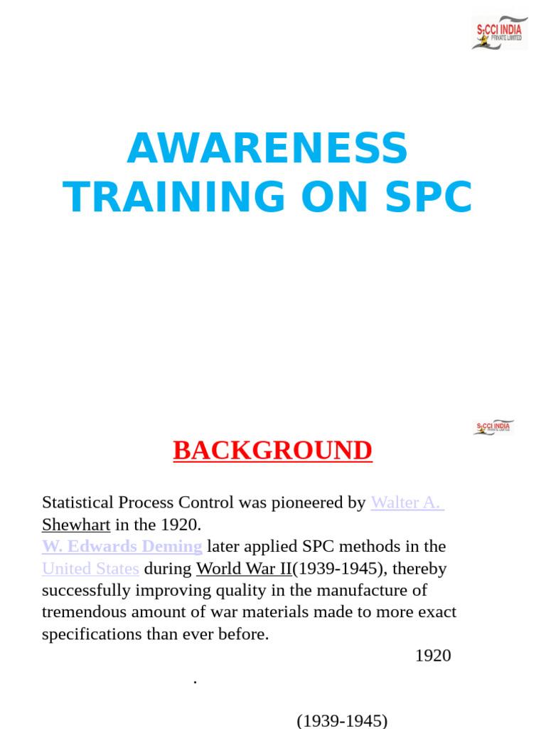 Awareness Training On SPC | PDF