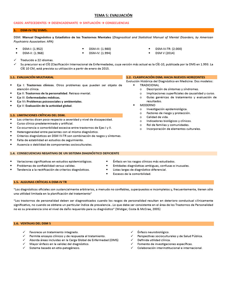 Wuolah Free TEMA 5 Gulag Free | PDF | Manual Diagnóstico y Estadístico de los Trastornos ...