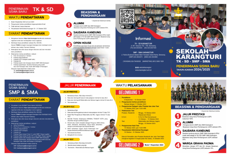 Brosur PSB Karangturi 2024-2025 | PDF