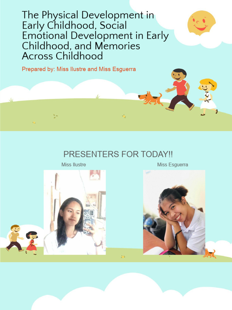 Physical and Social Development in Early Childhood - PPTX 1 | PDF ...