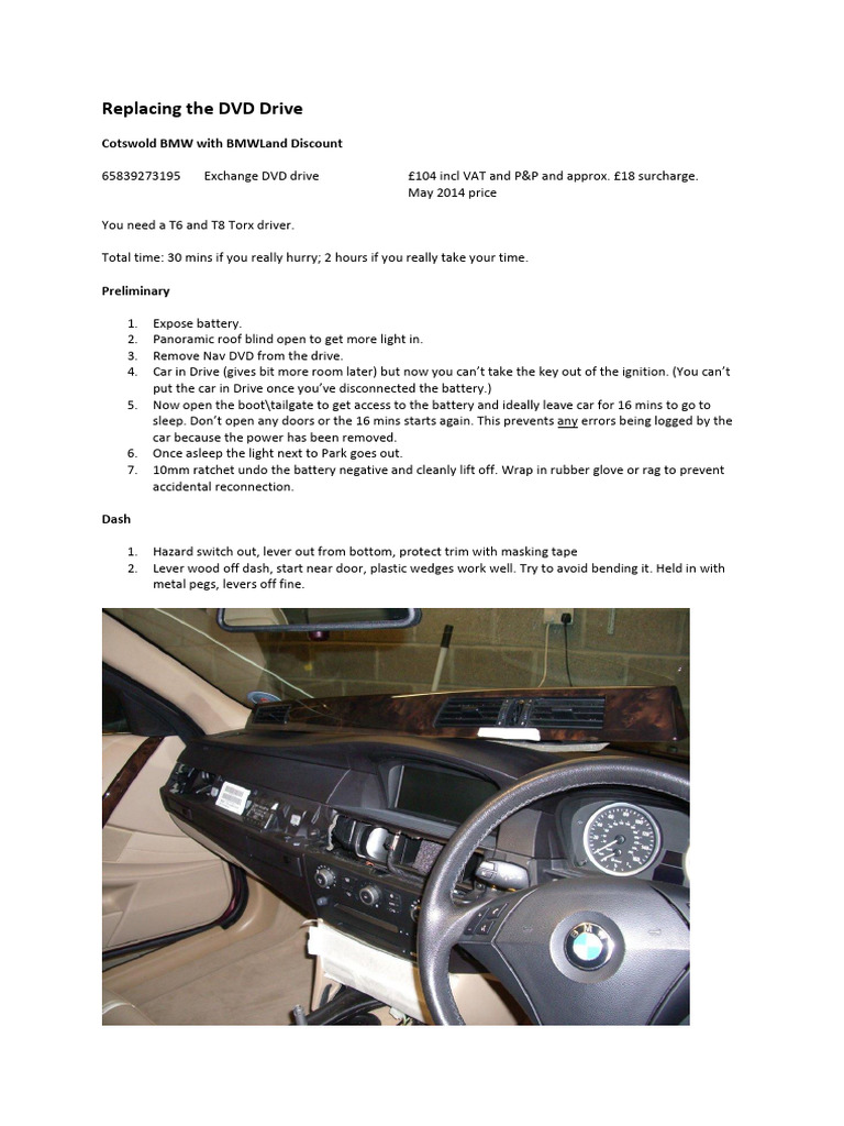 BMW E60&E61 Nav DVD Replacement | PDF | Electrical Connector | Manufactured Goods