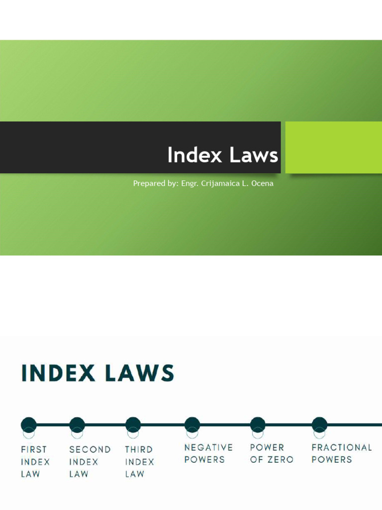 2 Index Laws | PDF