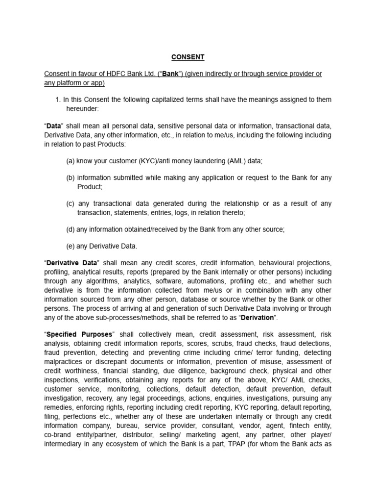 LSP Consent For Other Products | PDF | Banks | Information Technology ...