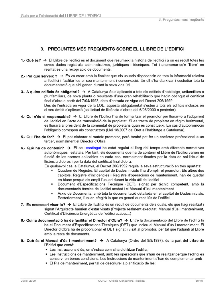 LIBRO DEL EDIFICIO | PDF