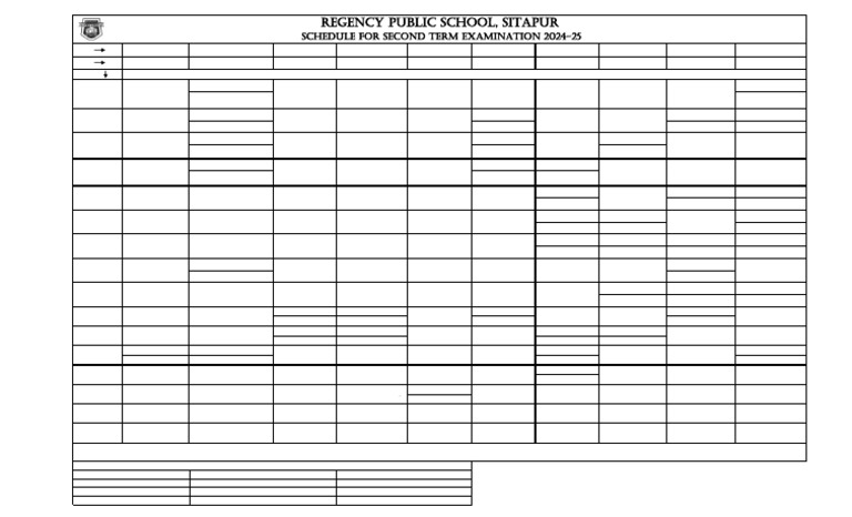 Second Term Examination Schedule 2024-2025 | PDF | Languages | Foreign Language Studies