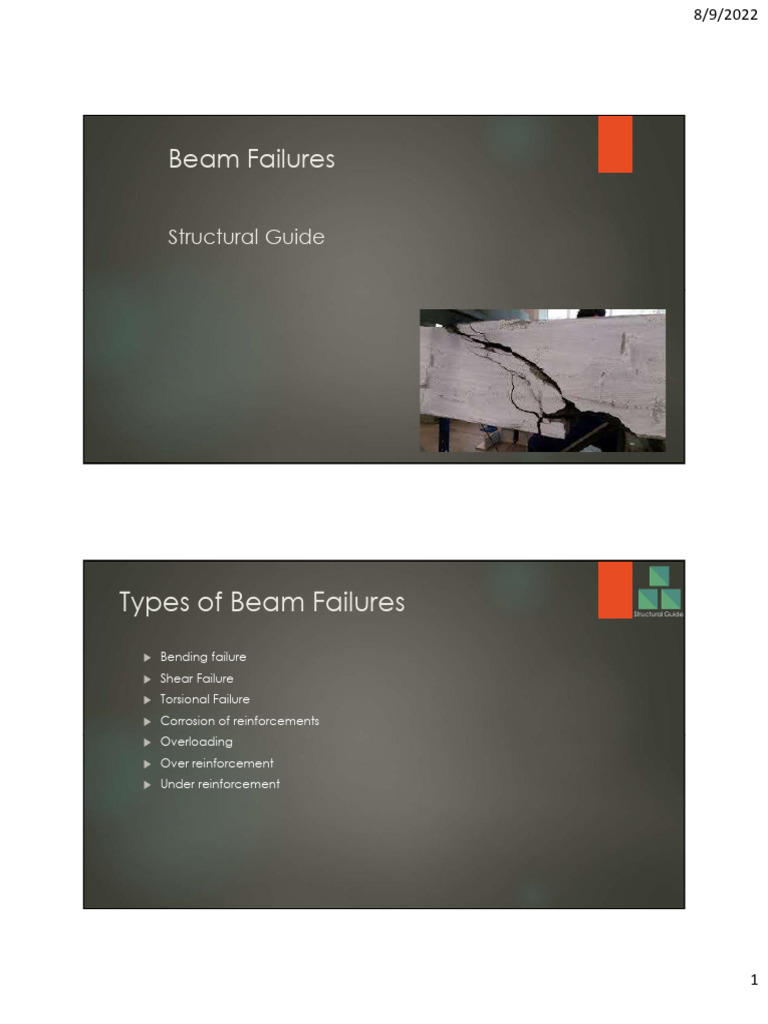 Presentation On Beam Failures | PDF | Bending | Fracture