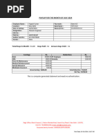 June Salary Slip | PDF | Salary | Employment
