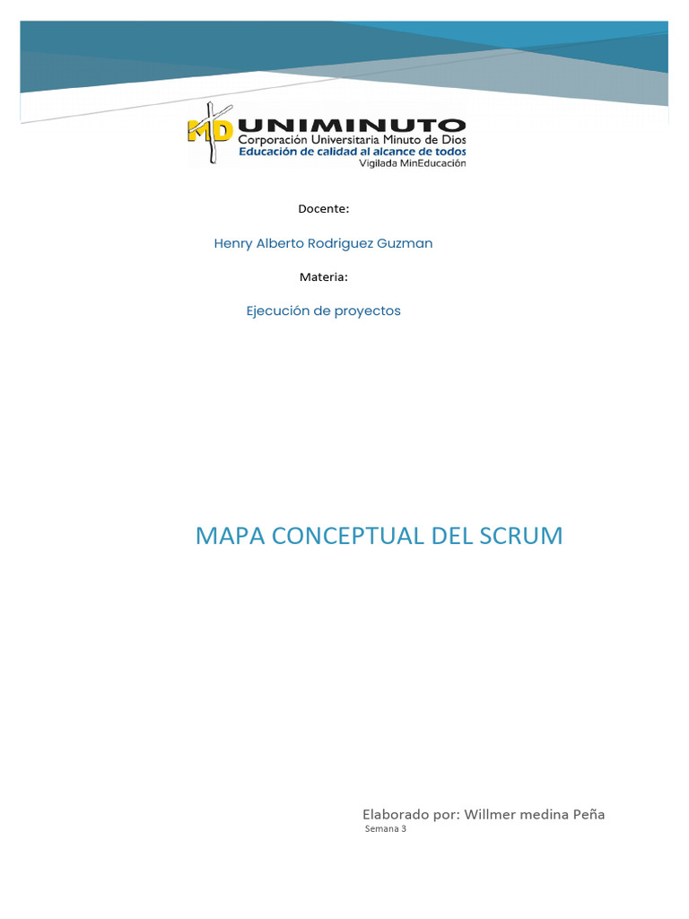 Mapa Conceptual de Scrum y sus Beneficios | PDF | Scrum (desarrollo de ...