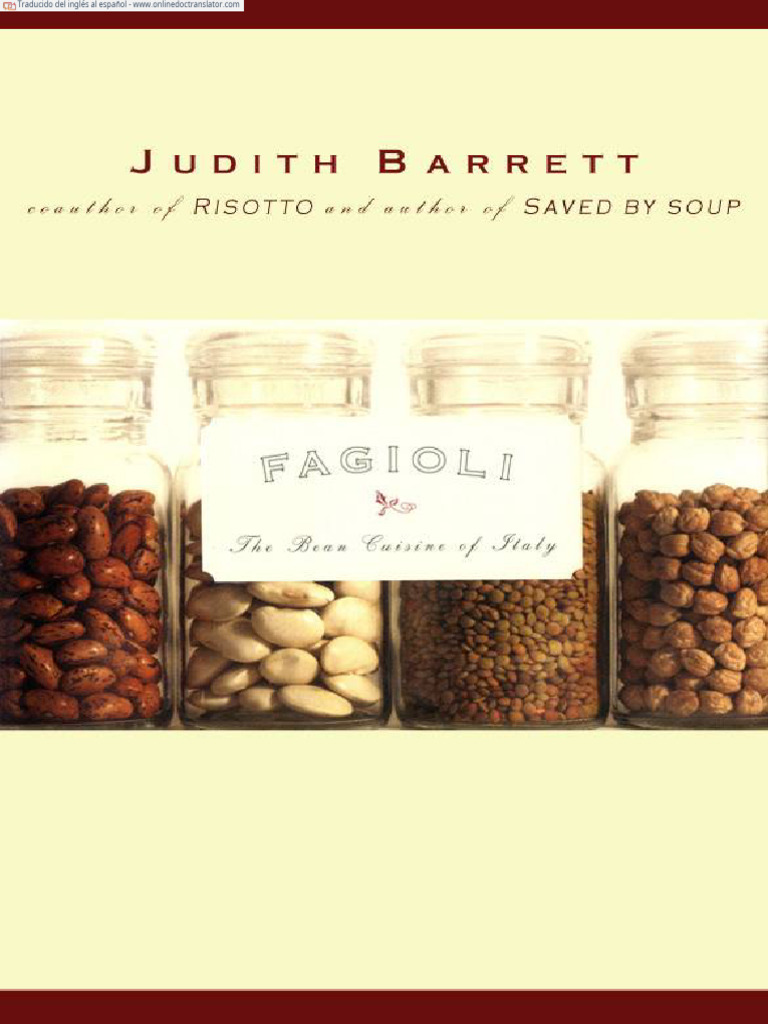 Fagioli - Judith Barrett Español | PDF | Cocinando | Cocción a presión
