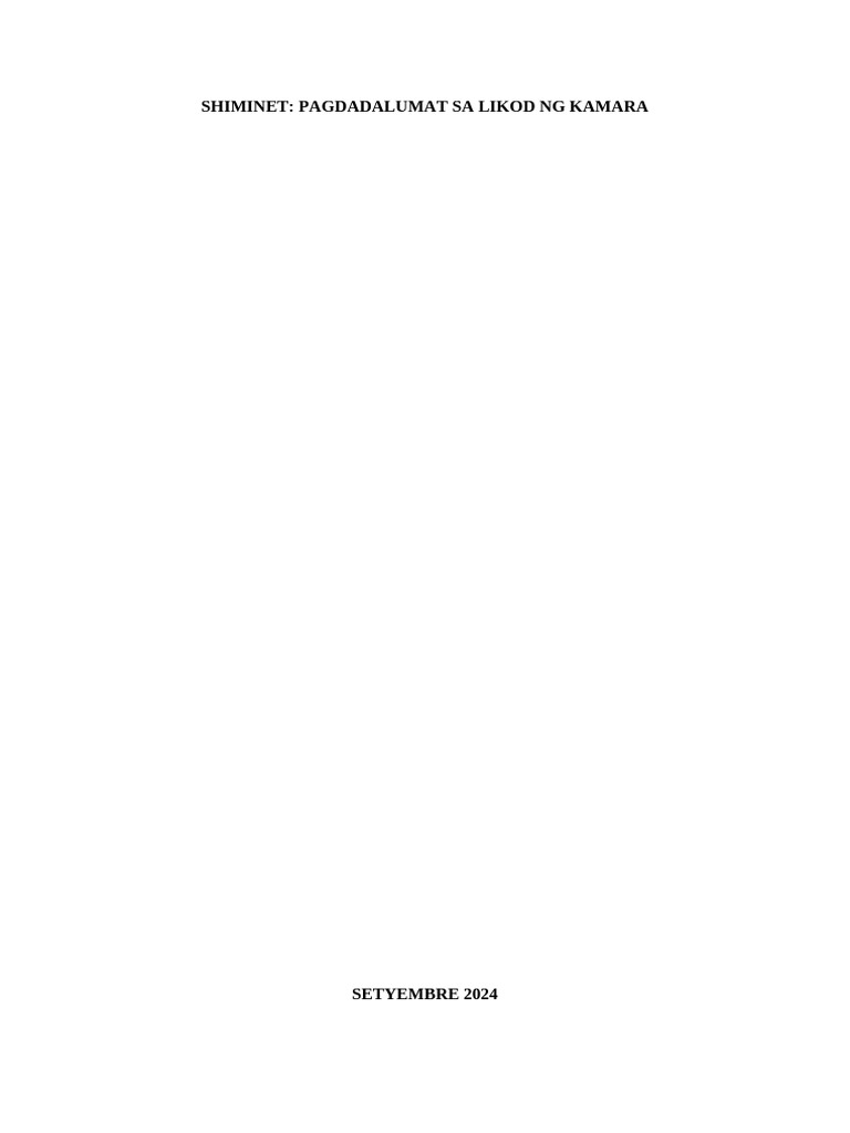 SHIMINET, Pagdadalumat | PDF