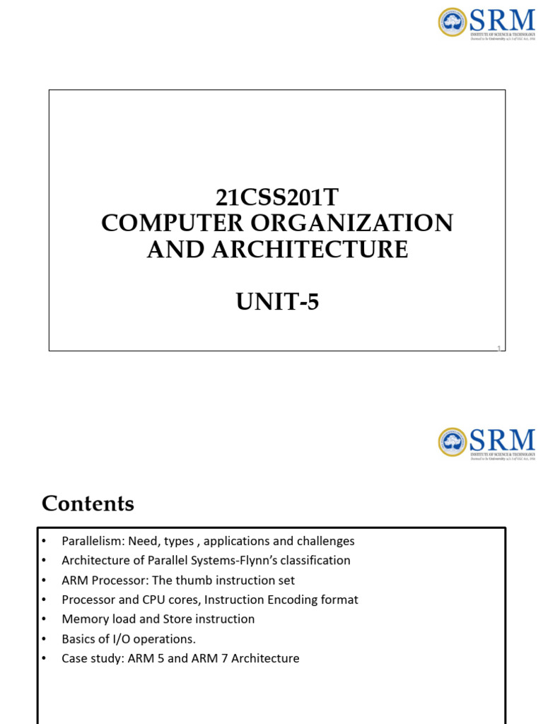 Unit 5 | PDF | Parallel Computing | Central Processing Unit
