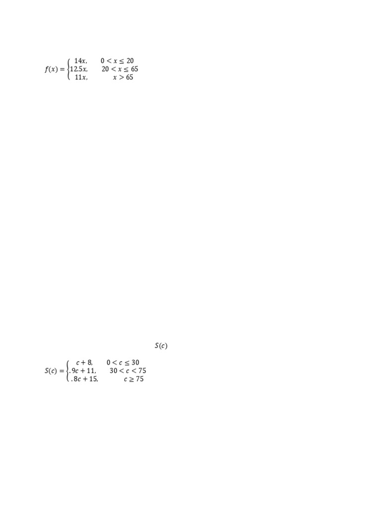 Piecewise Functions Applications Practice #1 | PDF | Taxes | Tax Bracket