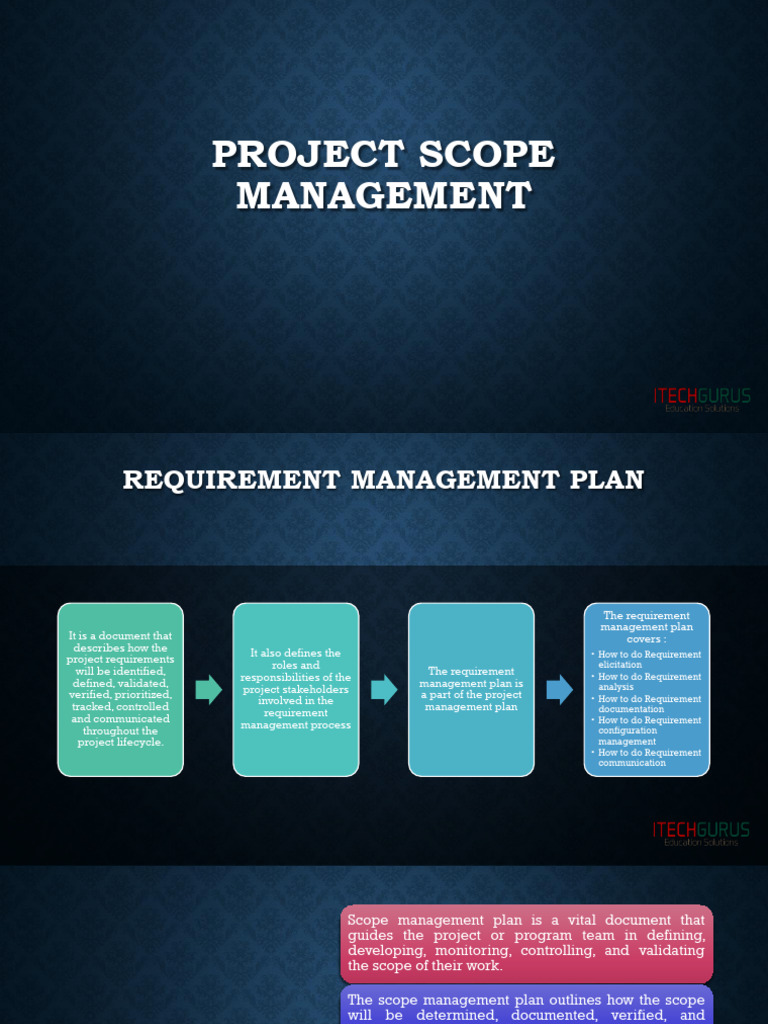 ITech Guru Scope Management PMBOK 7-1 | PDF | Project Management | Agile Software Development
