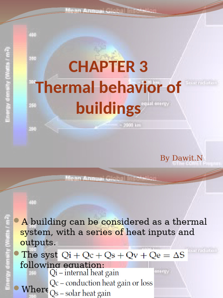 Thermal Behavior of Buildings | PDF | Applied And Interdisciplinary ...