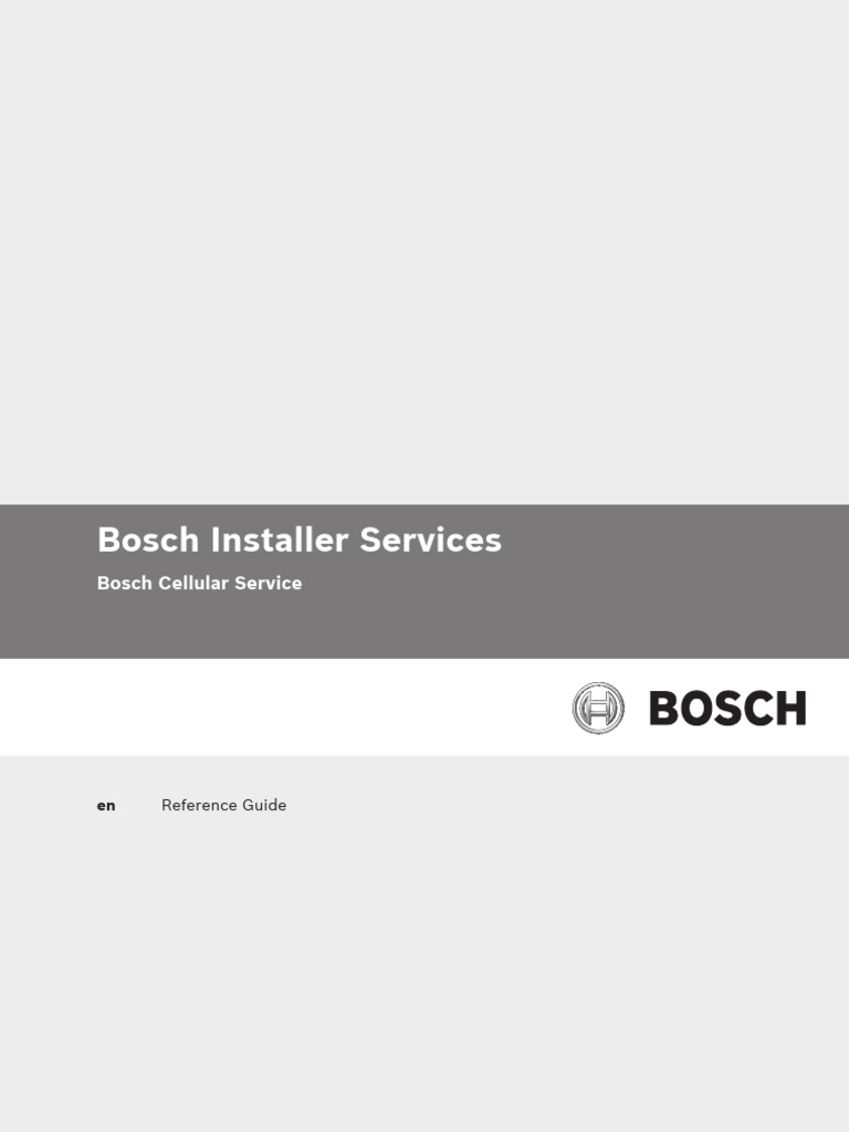 Bosch Cellular RG Installation Manual enUS 24162479115 | PDF | Mobile ...